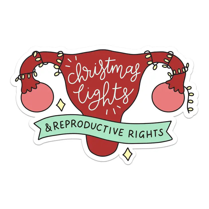 Christmas Lights & Reproductive Rights Sticker – Bunky Boutique